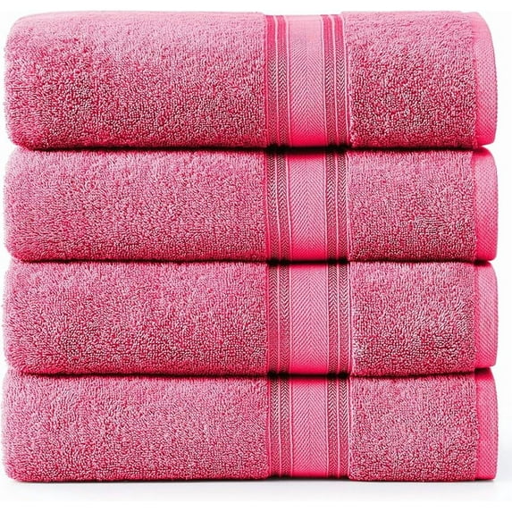 100% Cotton 18 Piece Bath Towel Set - Zero Twist, Quick Dry, Super Soft ...