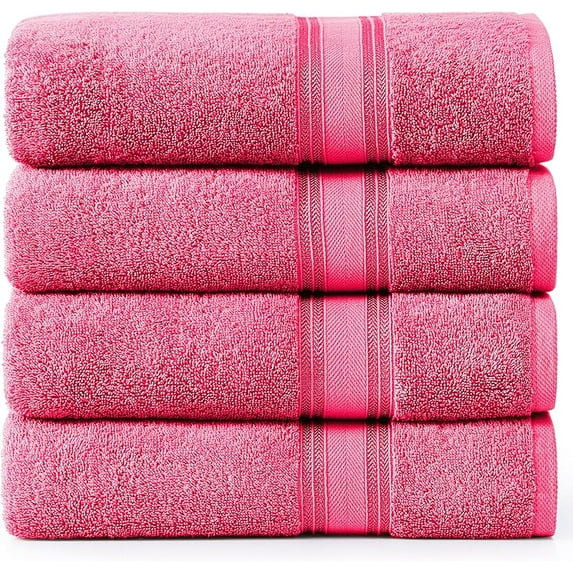 100% Cotton 18 Piece Bath Towel Set - Zero Twist, Quick Dry, Super Soft ...