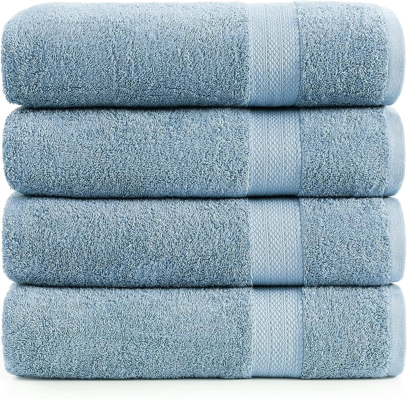 100% Cotton 2 Pack Bath Sheets (35"x66") - Ring Spun, Extra Large ...