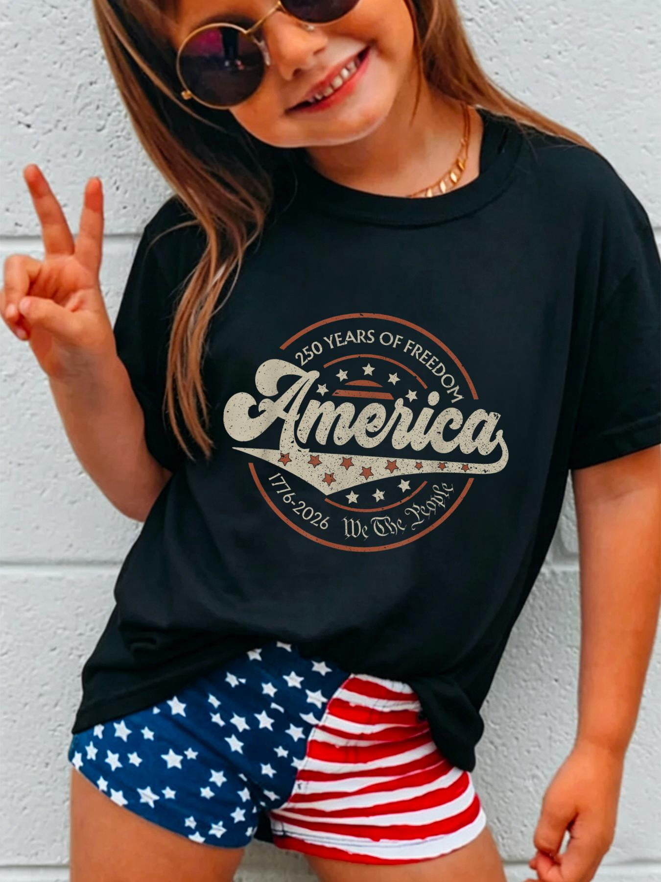 100% Cotton 250 Years America Anniversary 250th Independence Day ...