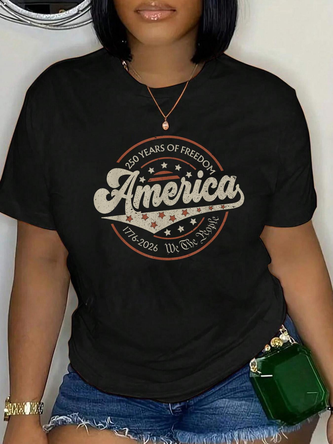 100% Cotton 250 Years America Anniversary 250th Independence Day ...