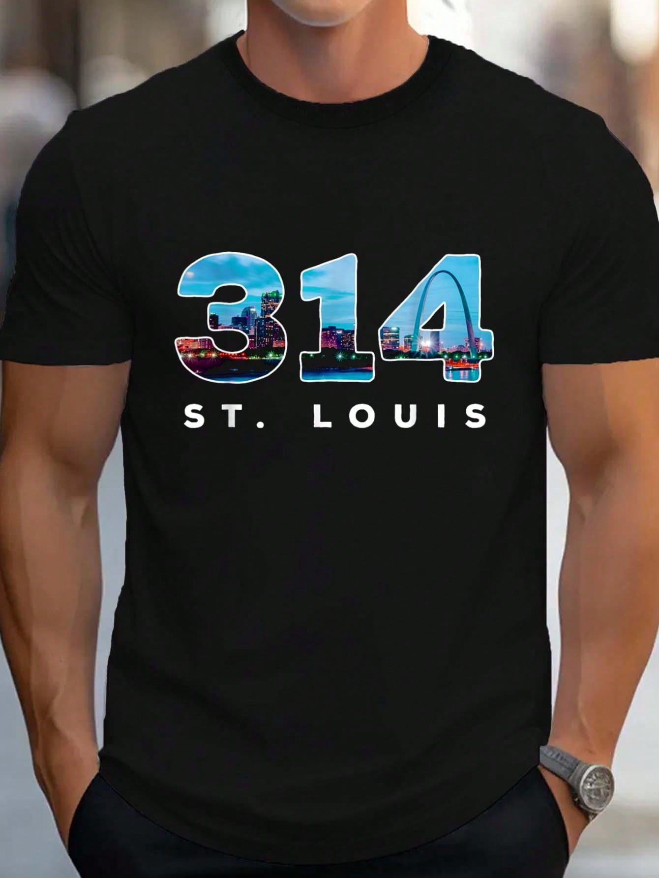 100% Cotton 314 STL Pride St. Louis Area Code T-Shirt Women's Men's ...
