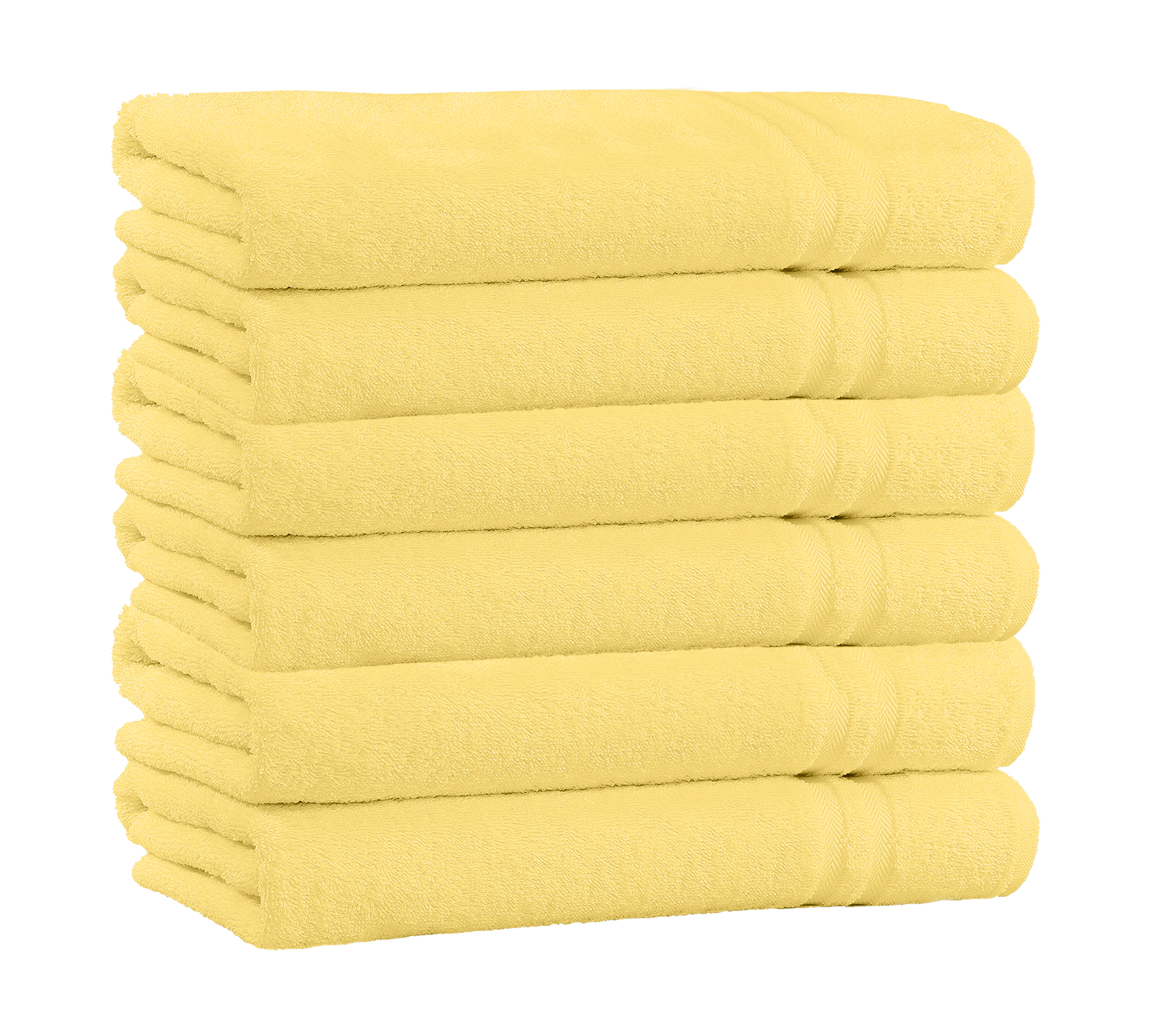 100% Cotton 4-Pack Bath Towel Sets - Extra Plush & Absorbent Banana ...