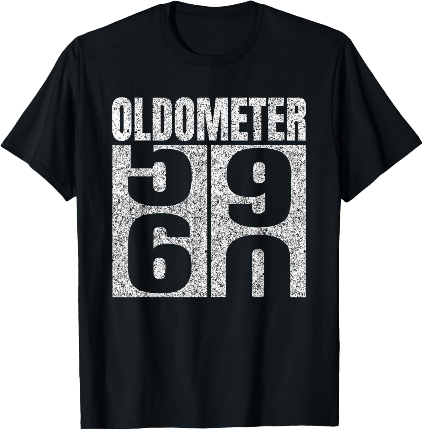 100% Cotton 60th Birthday Oldometer 59-60 Vintage Funny Gifts Men Women ...