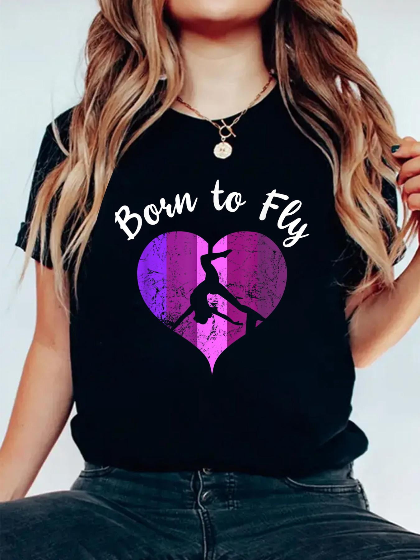 100% Cotton Aerialist Aerial Silks Dancer Air Yoga Acrobatics T-Shirt ...
