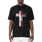 100% Cotton All I Need is Baseball & Jesus Christian Cross Faith T ...