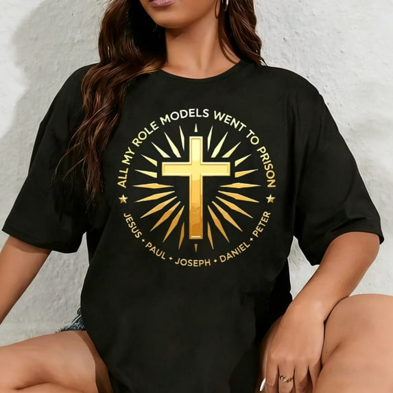 100% Cotton All My Role Models Went to Prison t Shirts Set Mens Graphic ...