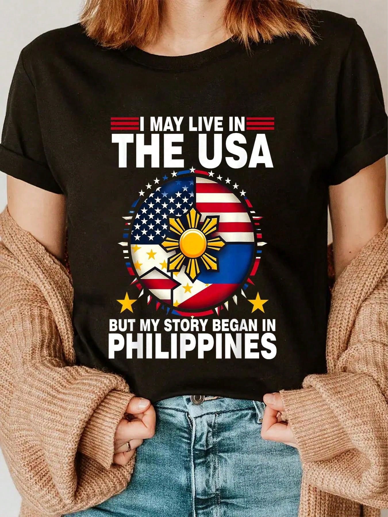 100% Cotton American Philippines Roots Filipino Gifts I Love ...