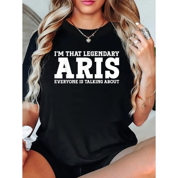 100% Cotton Aris Personal Name First Name Funny Aris T-Shirt - Walmart.com