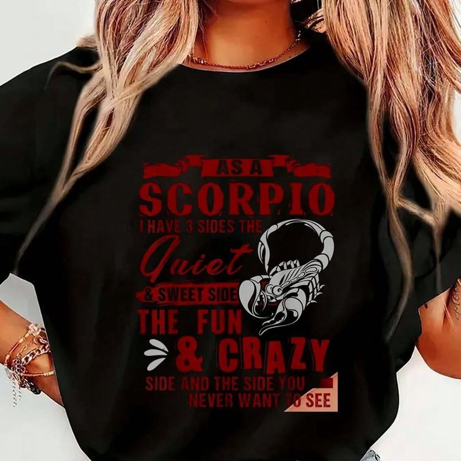 100% Cotton As A Scorpio I Have 3 Sides T Shirt, Birthday Gift T Shirt ...