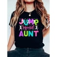 100% Cotton Aunt Jump Birthday Trampoline Party Birthday Jump squad T ...