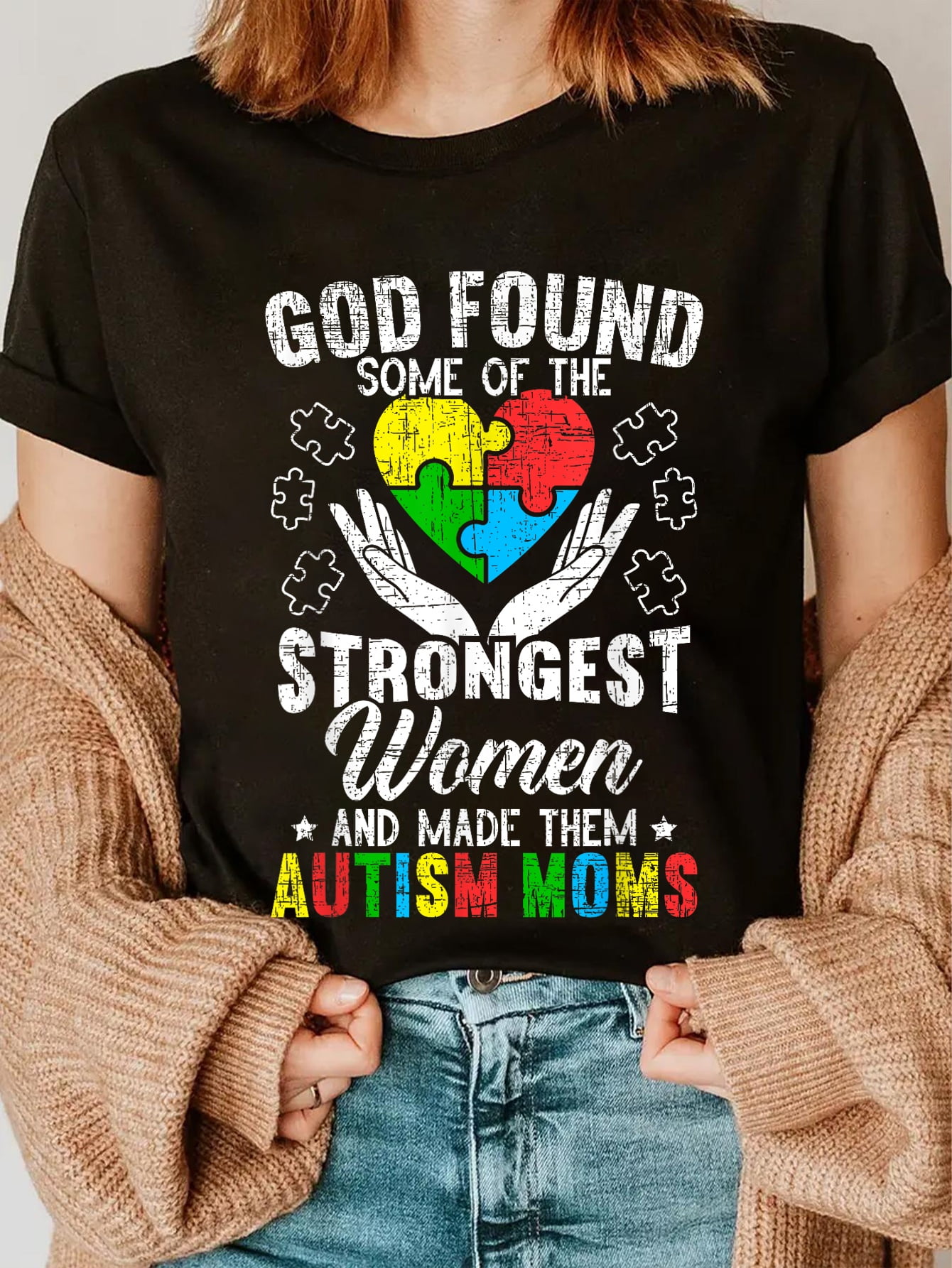 100% Cotton Autism Mom ASD Awareness Autism Spectrum Disorder Mother T-Shirt - Walmart.com