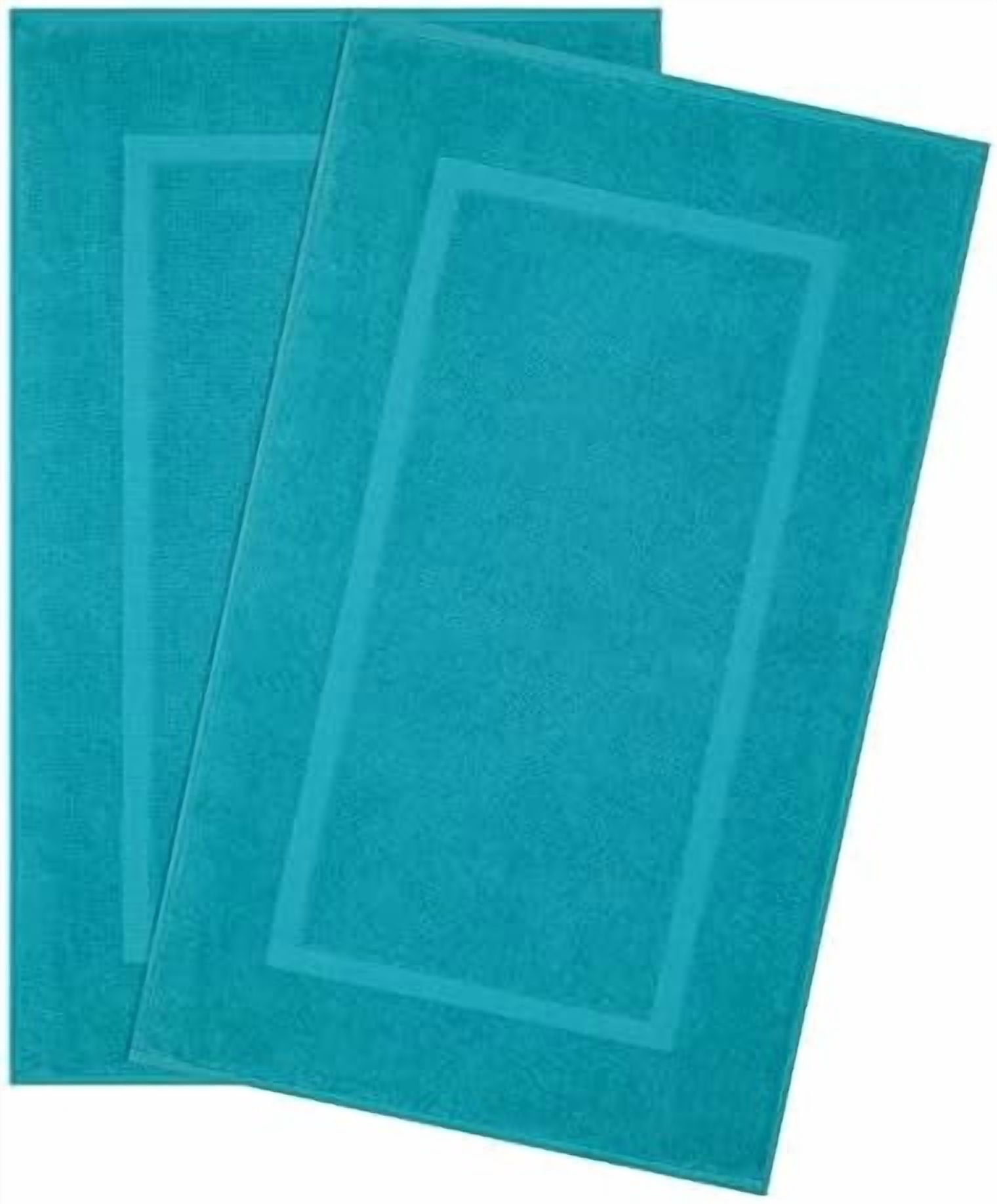 100% Cotton Bath Mats for Bathroom Floor Set of 2 Pack, 20x34 Soft ...