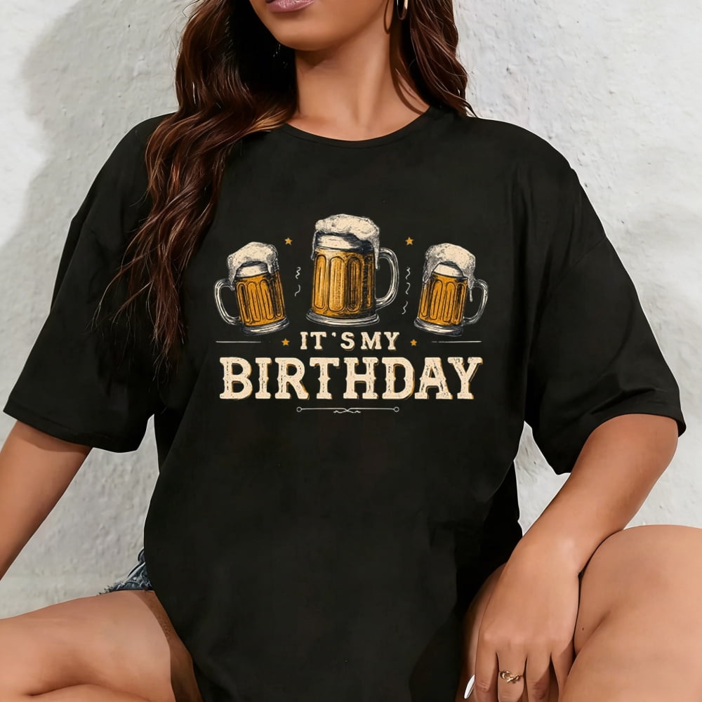 100% Cotton Beer Me It's My Birthday Shirt Birthday Gift for Men ...