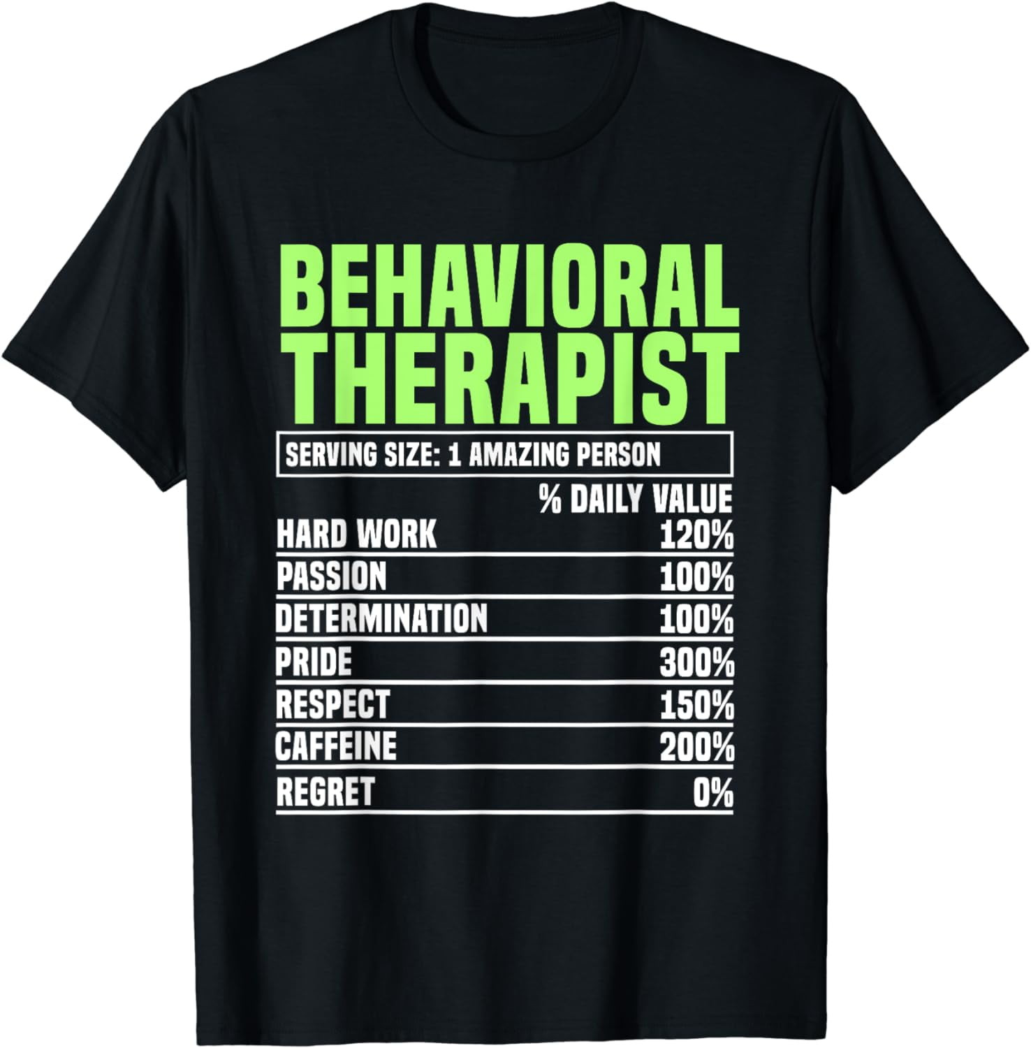 100% Cotton Behavioral Therapist Facts Analyst Behavior Tech T-Shirt ...