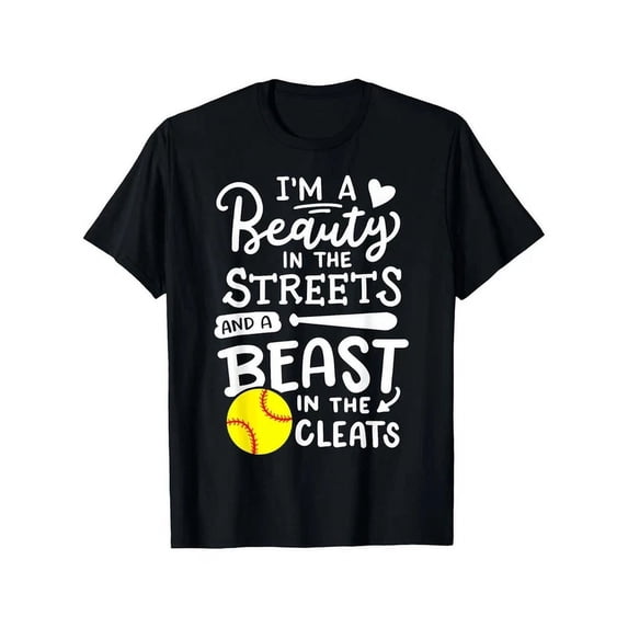 100% Cotton Black Softball Player T-Shirt Single Side Printed, S-Xxxl ...
