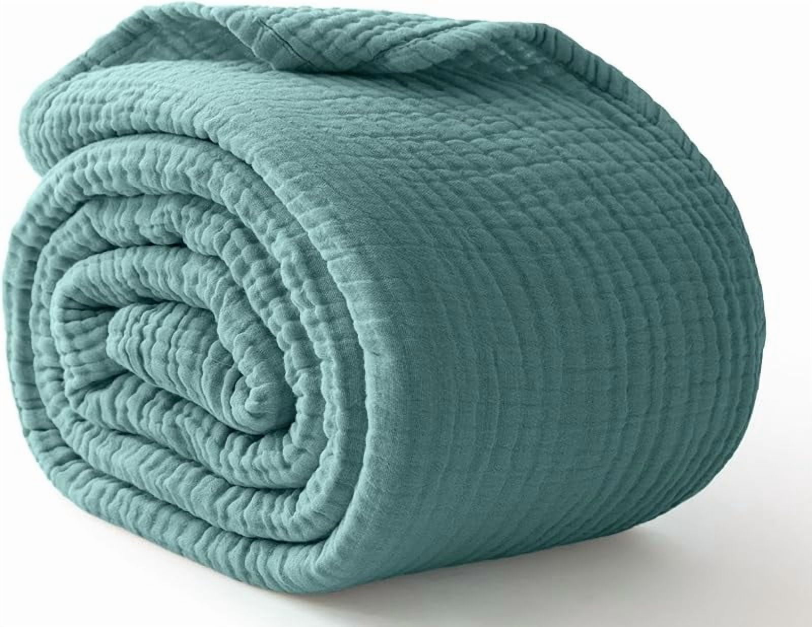 100% Cotton Blanket Large 50"x 70", 6 Layers Muslin Blankets, Cooling ...