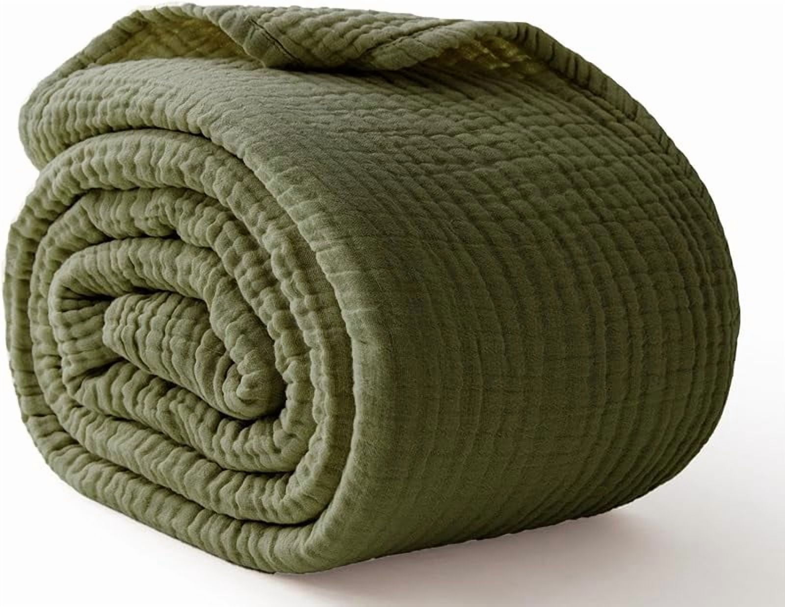 100% Cotton Blanket Large 50"x 70", 6 Layers Muslin Blankets, Cooling ...