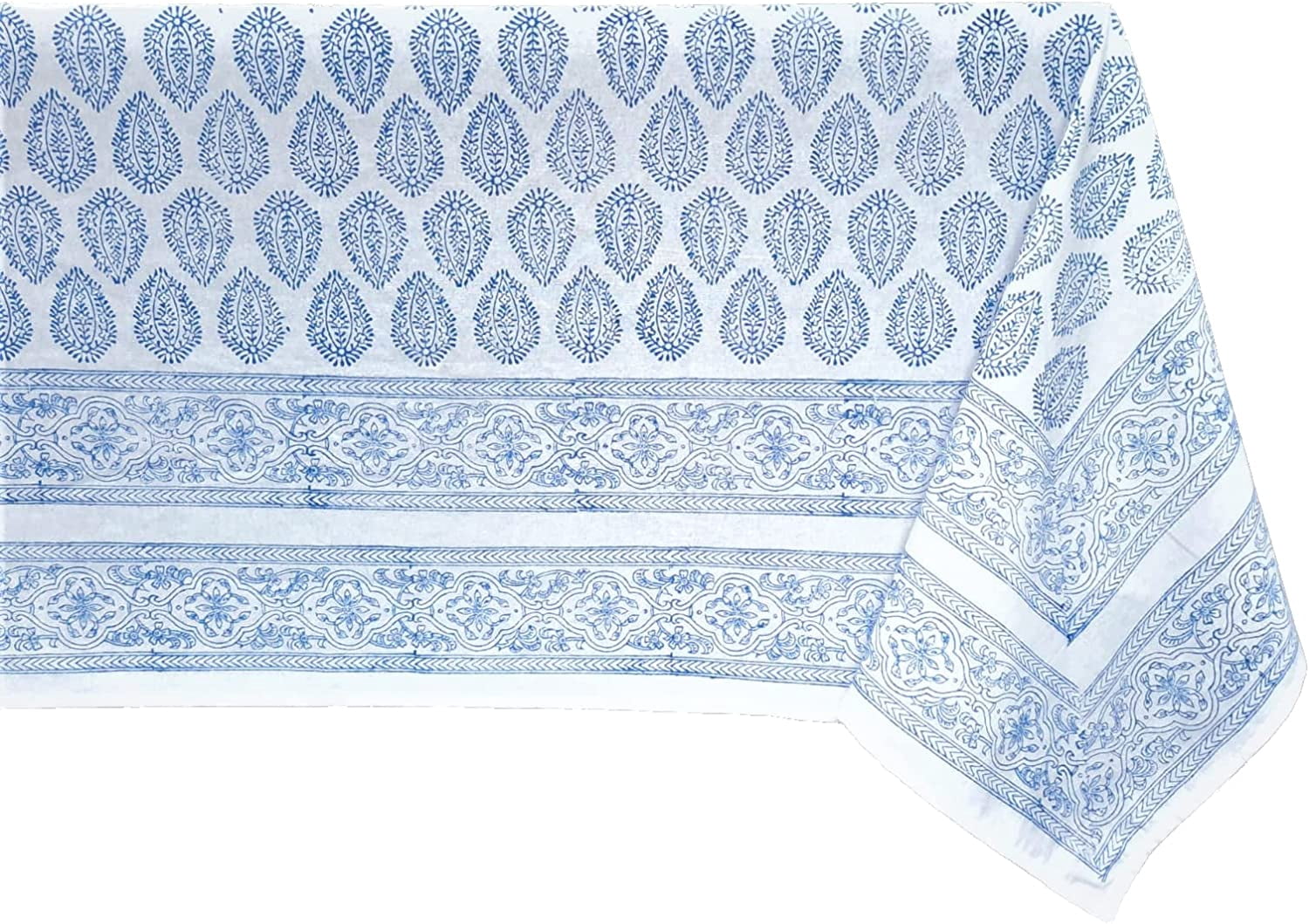 100% Cotton Boho Rectangle Fall Tablecloth, Handblock Print Table Cloth ...