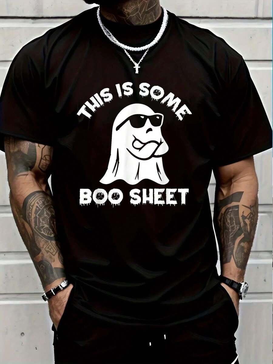 100% Cotton This Is Some Boo Sheet Ghost Funny Retro Halloween Costume ...