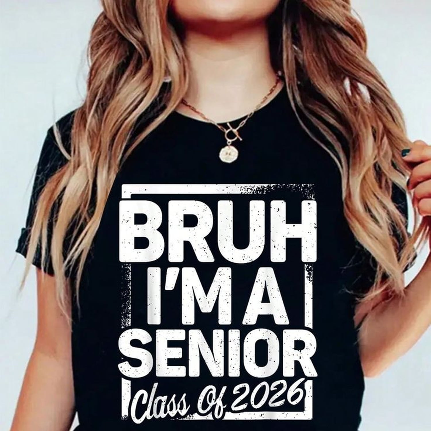 100% Cotton Bruh I'm A Senior 26 Cla1ss Of 2026 Funnchool Graduation T ...