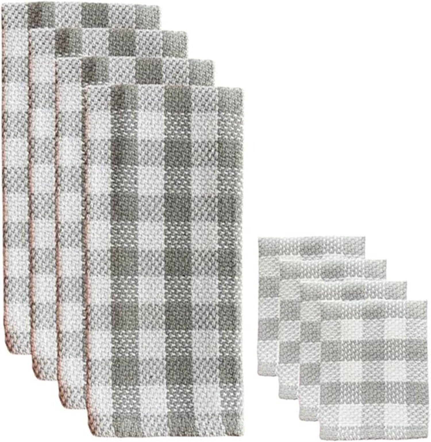 100% Cotton Buffalo Plaid Kitchen Towels, Dish Towels for Drying Dishes ...