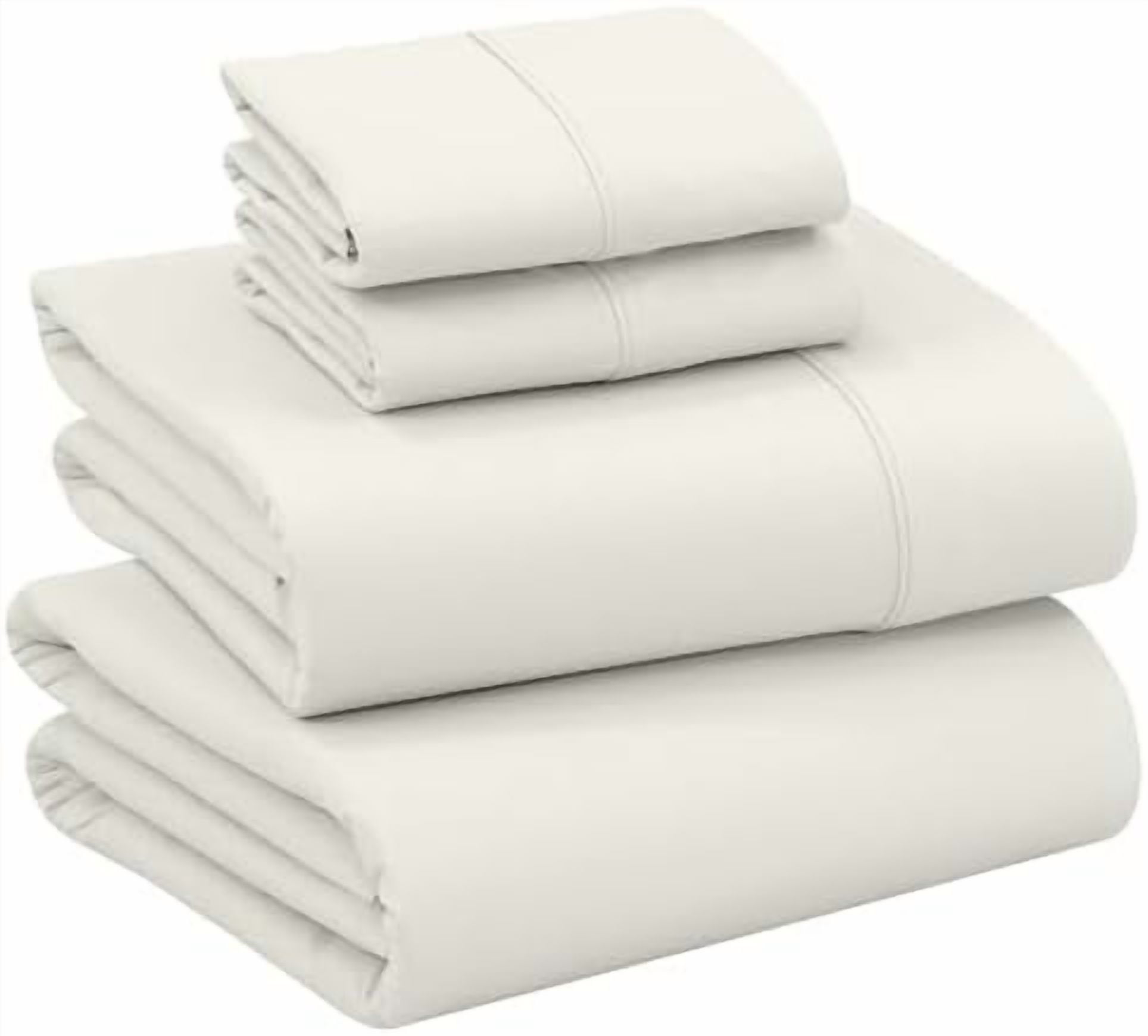 100% Cotton California King Sheet Sets, 4 Pieces, Soft & Breathable ...
