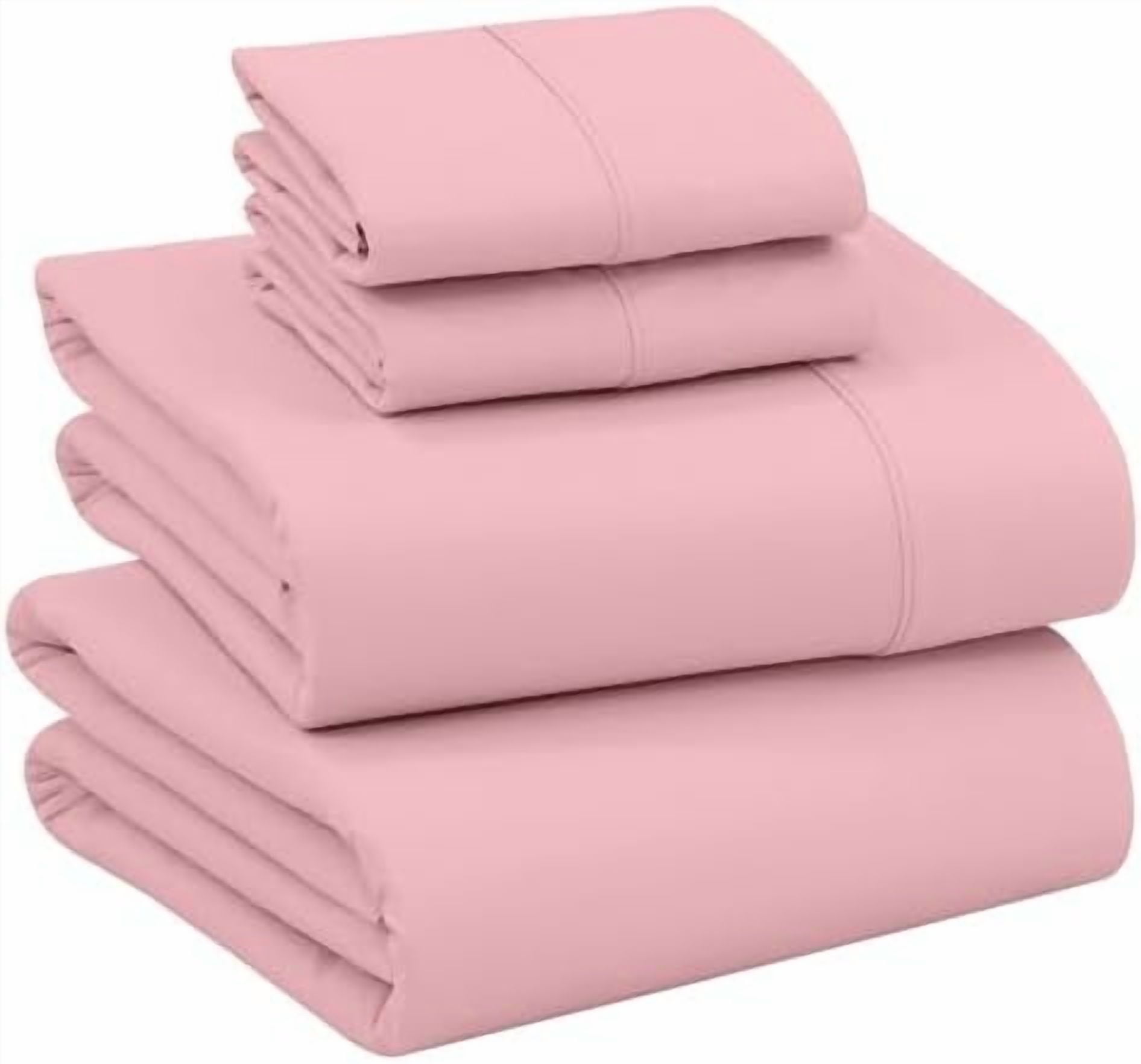 100% Cotton California King Sheet Sets, 4 Pieces, Soft & Breathable ...