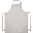 100% Cotton Chambray Apron with Pocket and Adjustable Neck with Long ...
