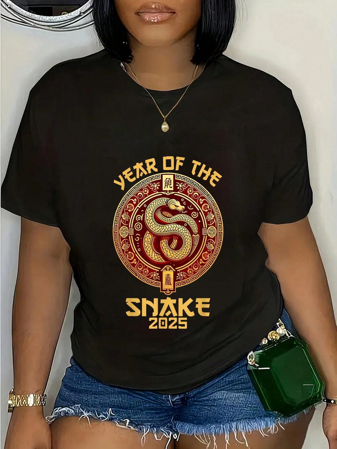 100% Cotton Chinese New Year Snake Lunar New Year 2025 Year Of The ...