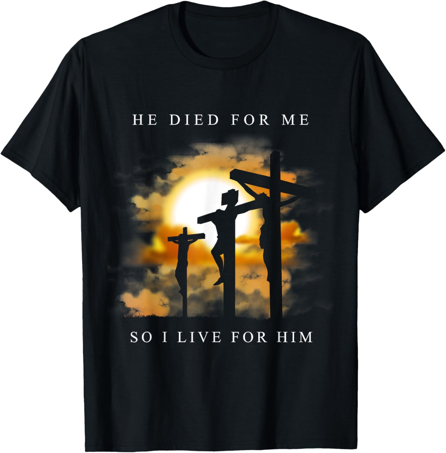 100% Cotton Christian Bible Verse - Jesus Died For Me T-Shirt - Walmart.com