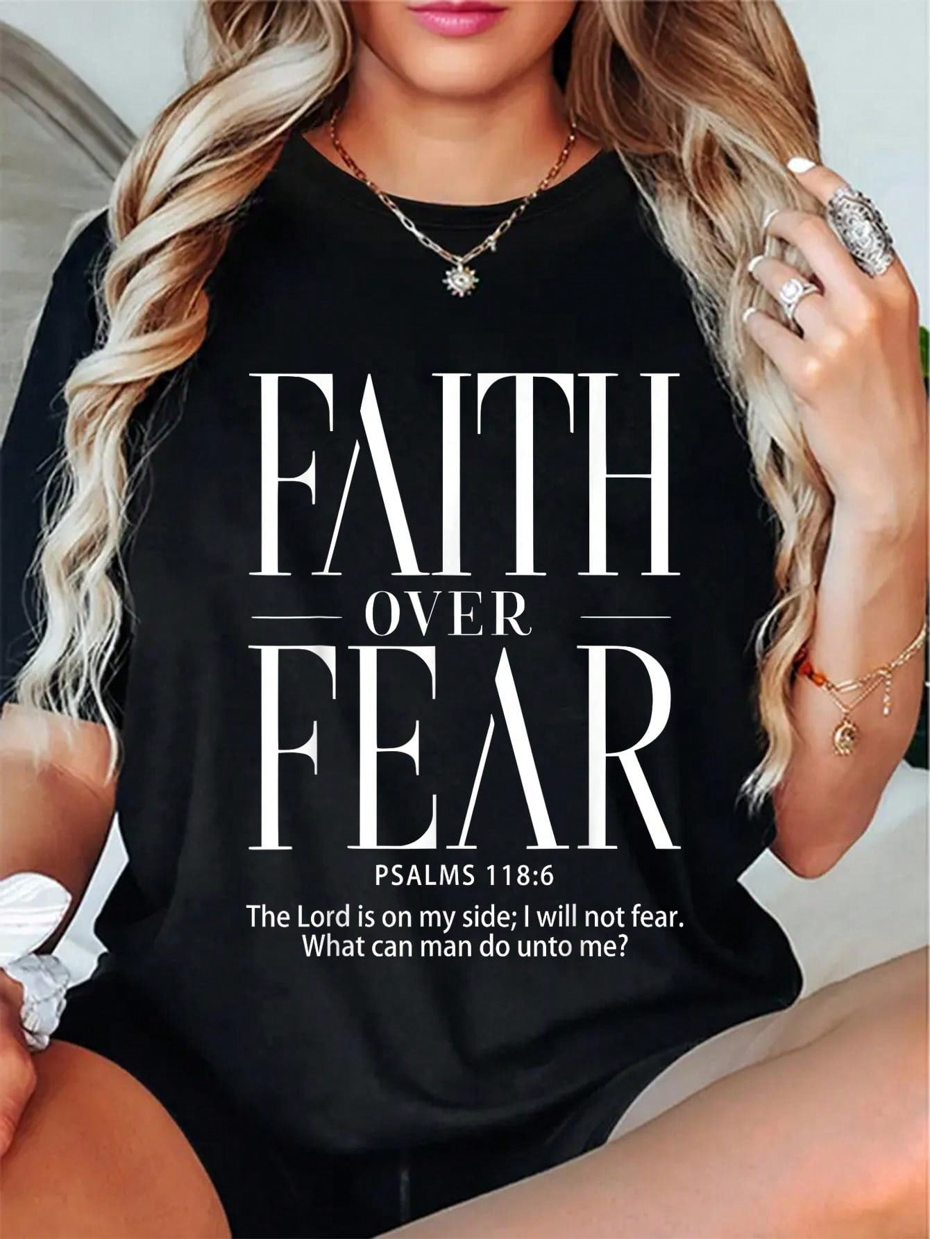 100% Cotton Christian Shirts For Men Christianity Shirts Faith Over ...