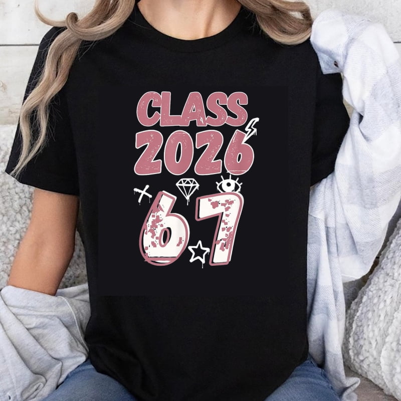 100% Cotton Class 2026 67 Sparkle Design - Walmart.com