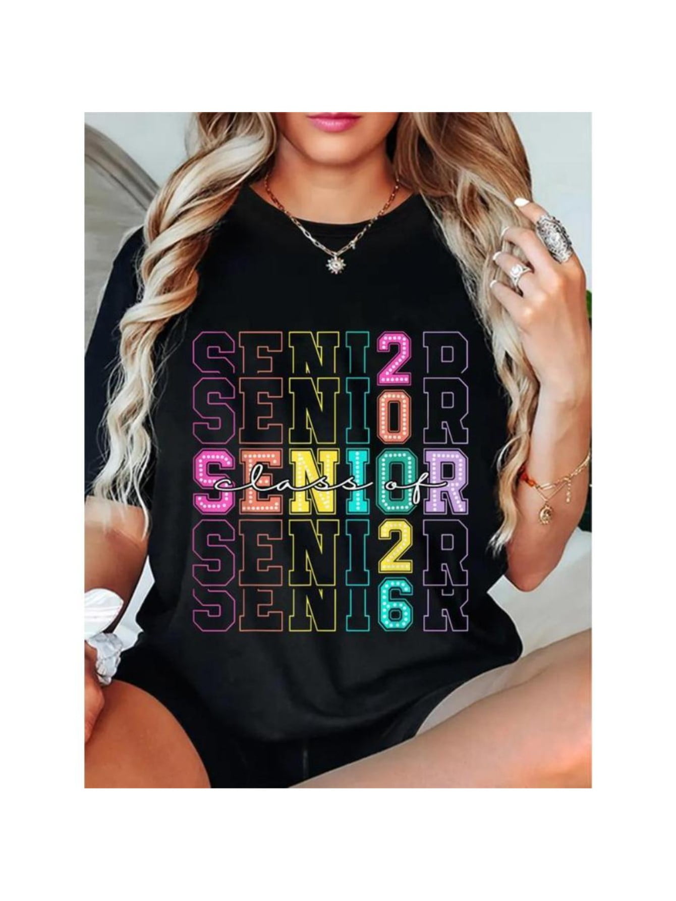 100% Cotton Class of 2026 Senior 2026 Back To School 2026 Graduation T ...