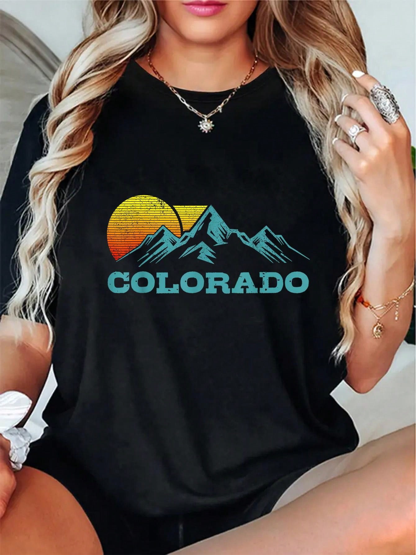 100% Cotton Colorado Vintage Souvenir T-Shirt. - Walmart.com