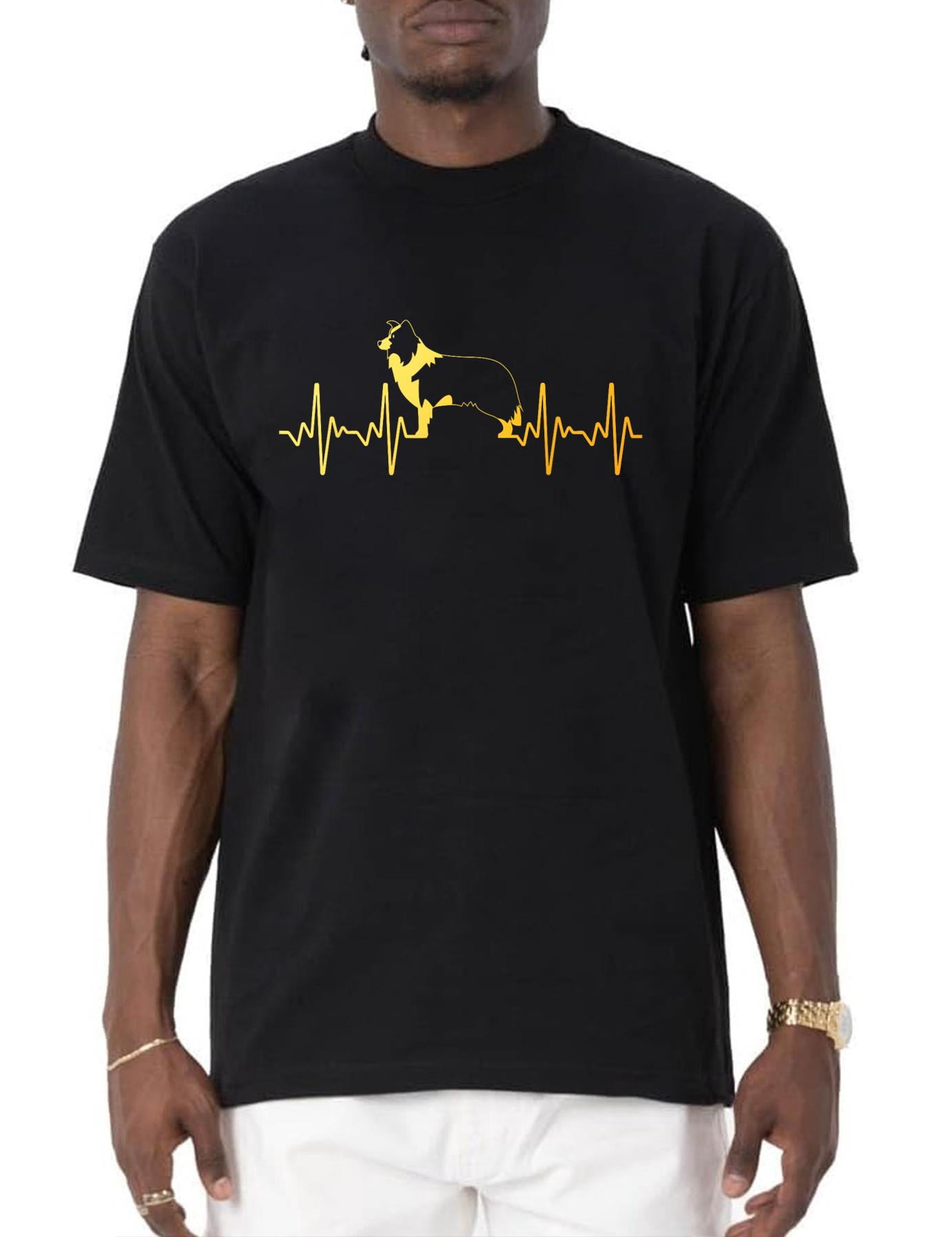 100% Cotton Cool Border Collie Design for Men Border Collie Lover T ...