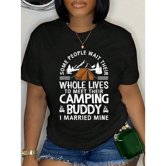 100% Cotton Cool Camping Buddies Gift for Men Women Funny Husband ...