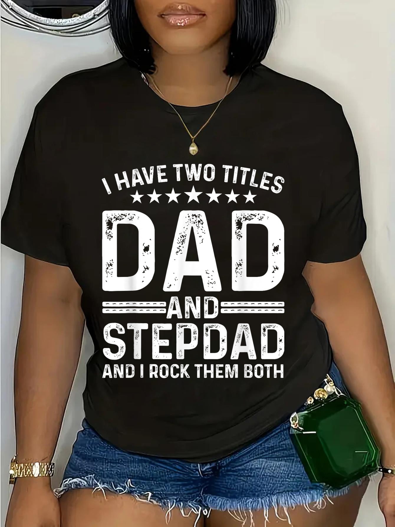 100% Cotton Cool Stepdad For Dad Father Stepfather Step Dad Bonus ...
