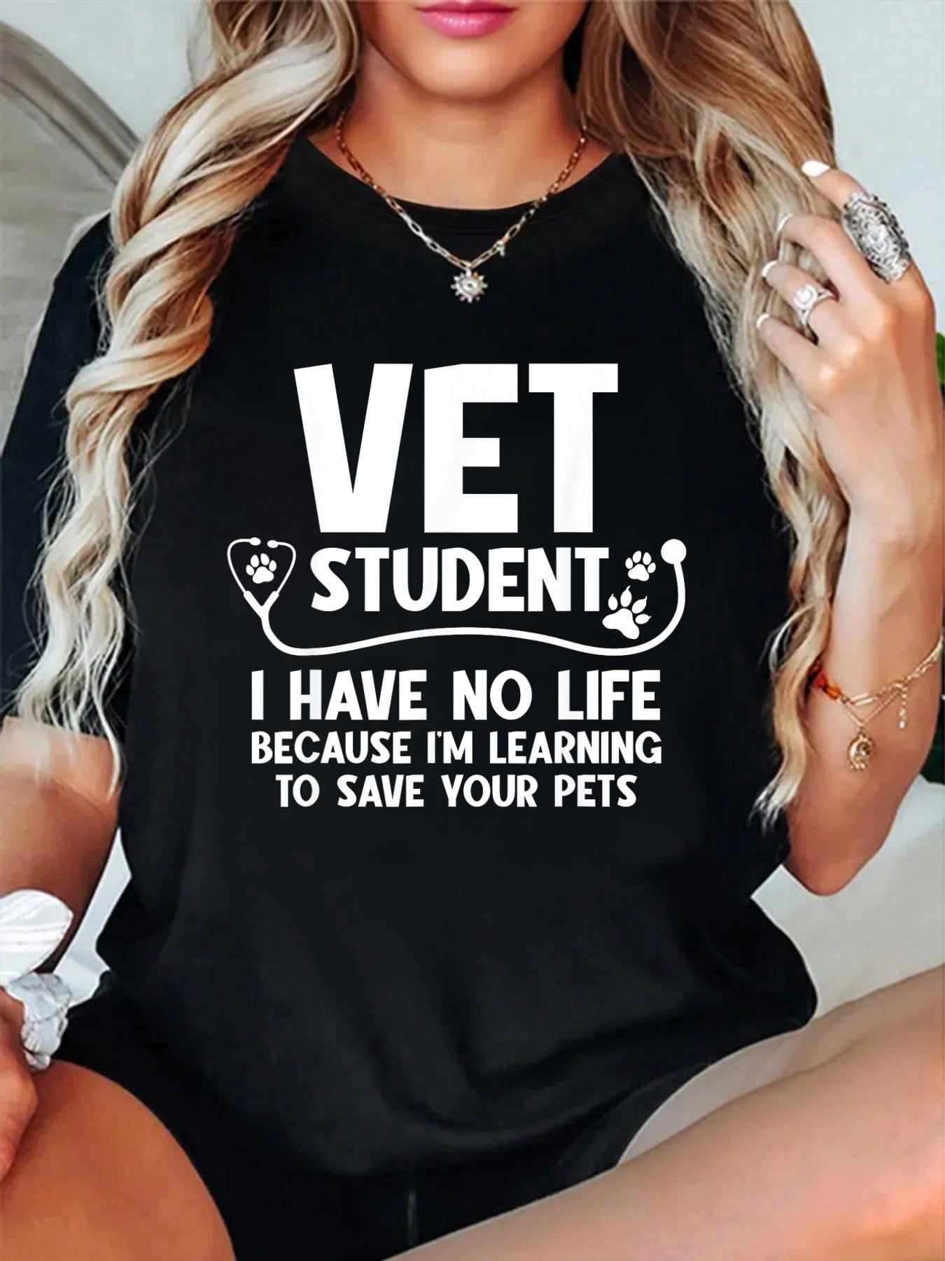 100% Cotton Cool Vet Tech Art For Men Women Vet Assistant Veterinarian ...