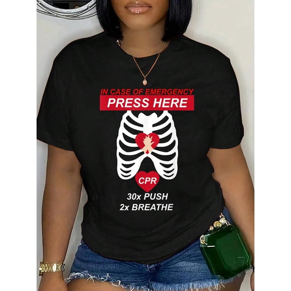 100% Cotton Cpr Instructor TShirt First Aid For Men, Women and Kids T ...