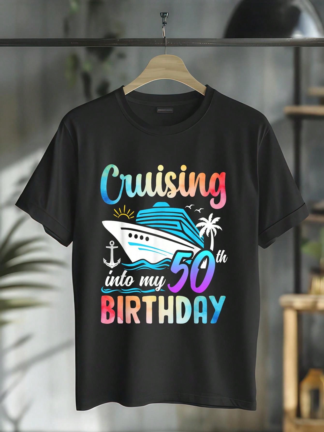 100% Cotton Cruising Into My 50th Birthday 50 Years Old Birthday Cruise ...