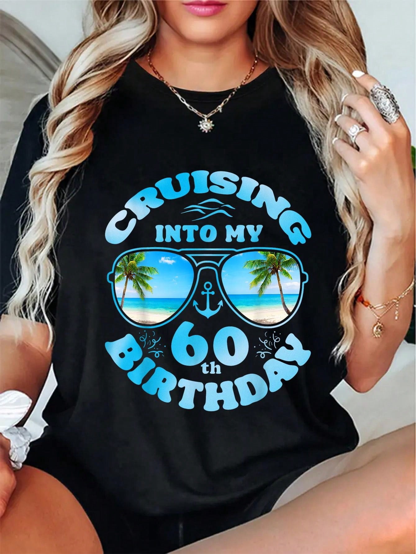 100% Cotton Cruising Into My 60th Birthday-Matching 60th Birthday ...