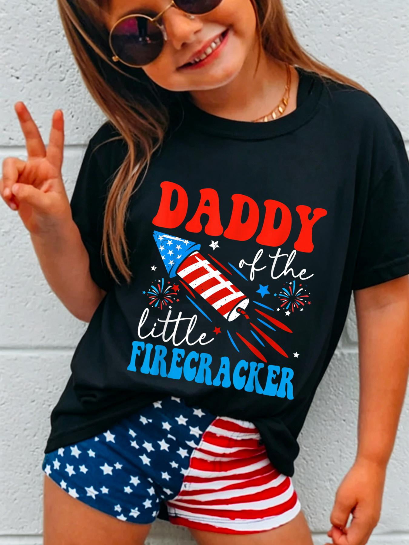 100% Cotton Daddy Of The Little Firecracker 4th of July Birthday Party ...