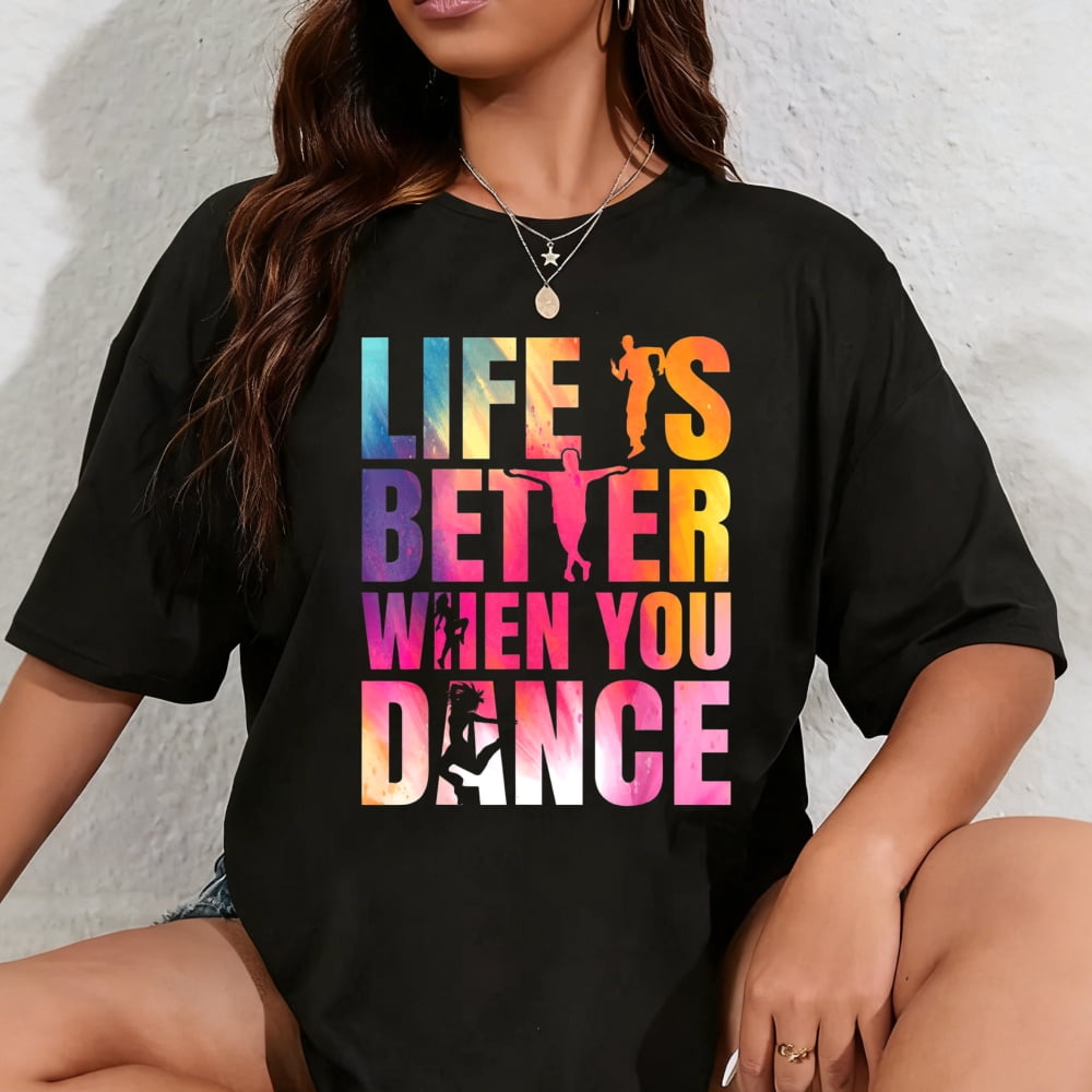 100% Cotton Dance Street Dance Breakdance T-Shirt - Walmart.com