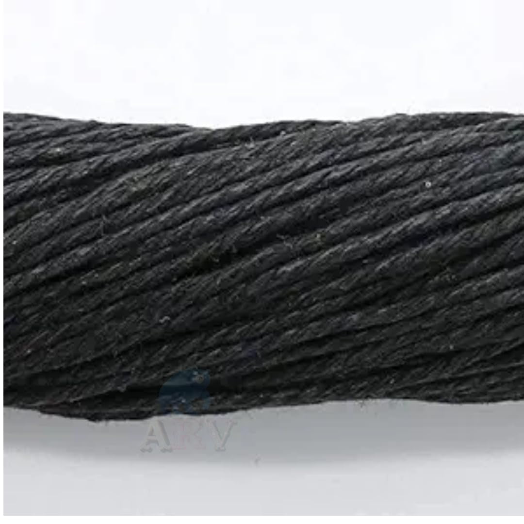 100 Cotton Dark Black Kala Cotton Nazar Dhaga 10 Meters Religious Black ...