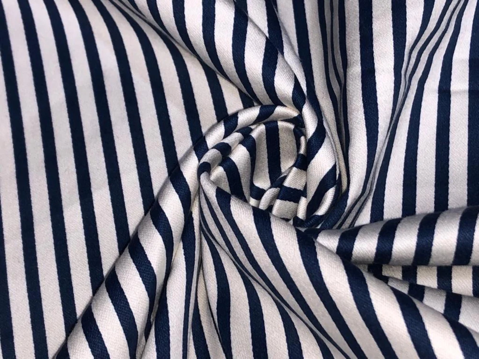 100% Cotton Denim Fabric 58" wide available in 4 different stripe ...
