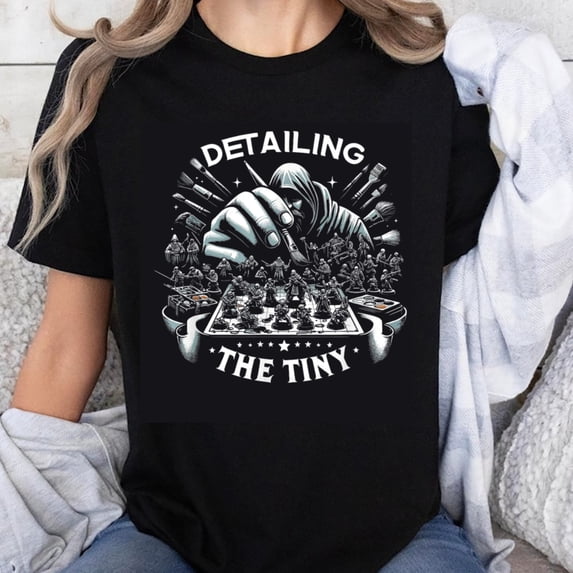 100% Cotton Detailing The Tiny Car Care Artwork Graphic Unisex T-Shirt ...