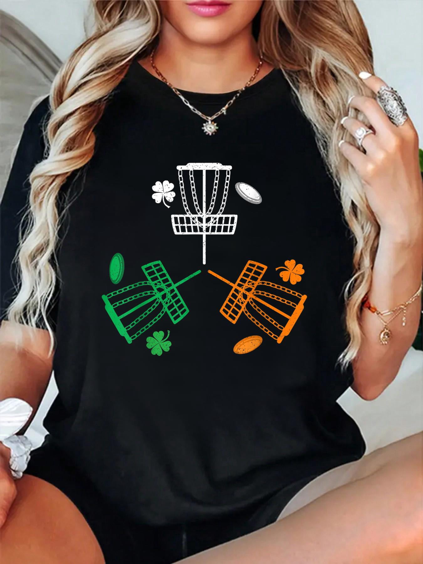 100% Cotton Disc Golf Clover Irish Flag Costume St. Patricks Day T ...