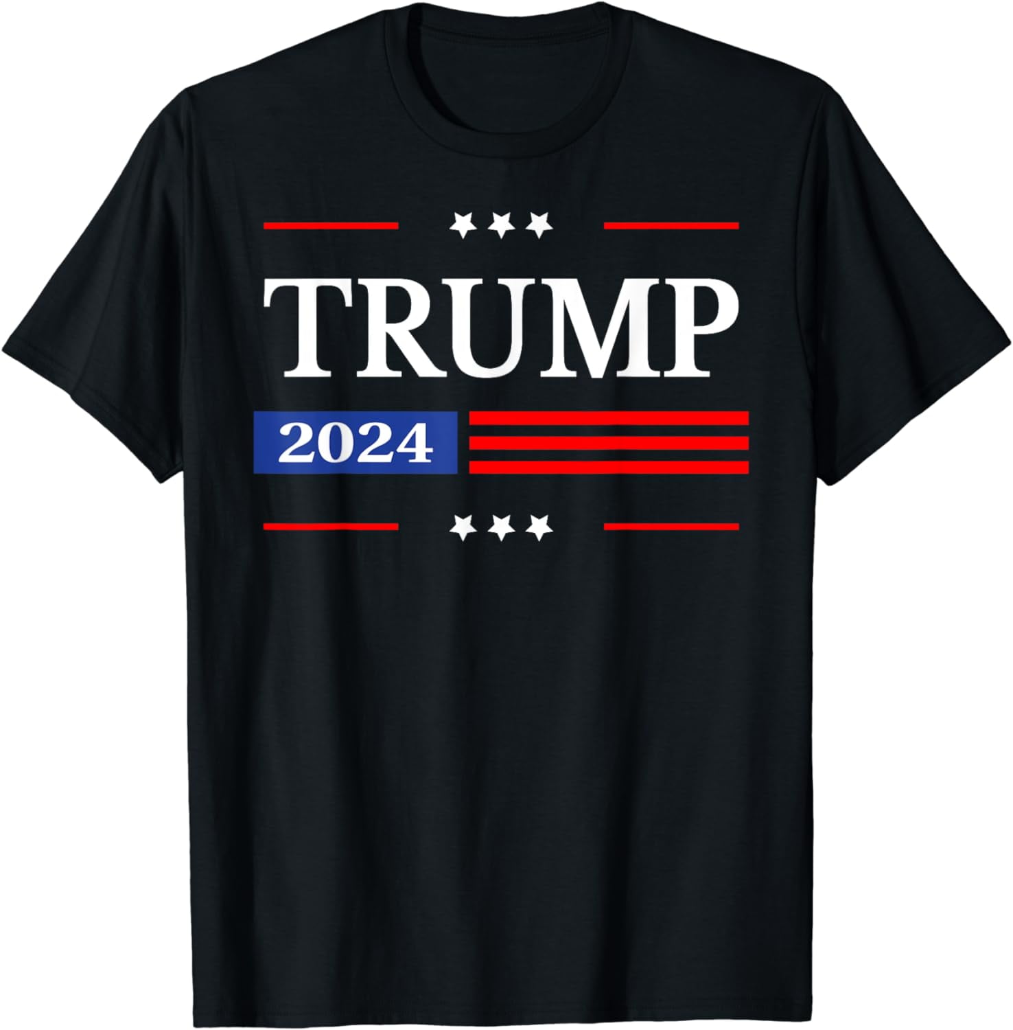 100% Cotton Donald Trump 2024 President American Flag Pro Trump Vintage ...