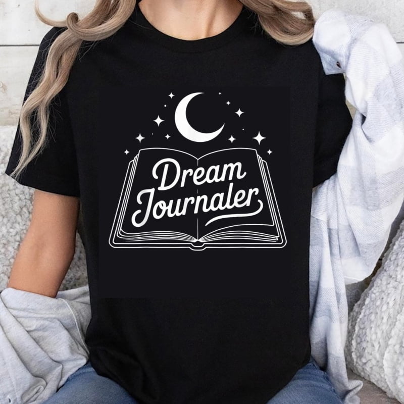 100% Cotton Dream Journaler Moon And Stars Book Graphic For Women And ...